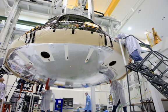 Engineers Start Stacking Operations for Maiden Launch of NASA’s Orion ...